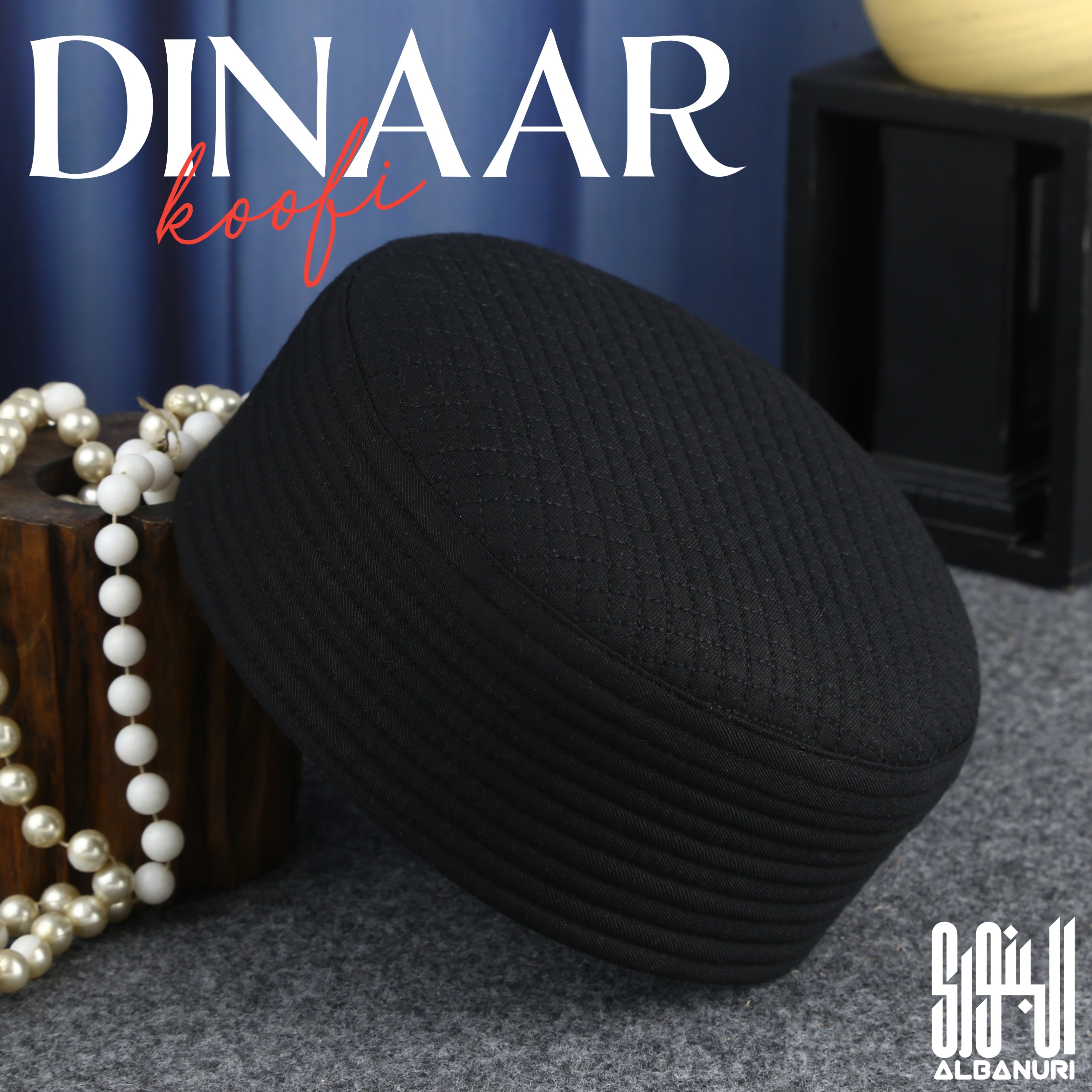 Dinaar Koofi Black – Al-Banuri